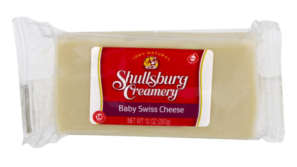 Baby Swiss 10 oz. - Shullsburg Creamery
